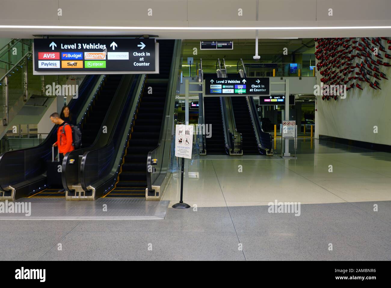 SAN DIEGO, CA -6 JAN 2020- View of the San Diego International Airport ...