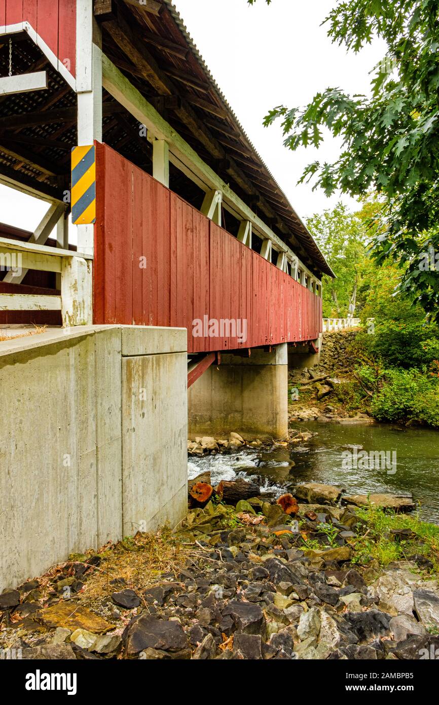 Glessner Covered Bridge, Covered Bridge Road, Stonycreek Township, PA ...