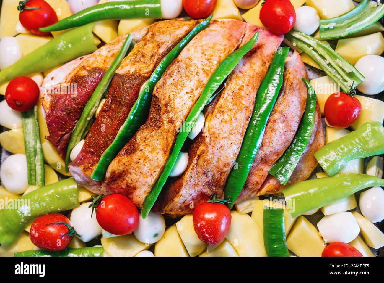 Preparing a tasty meal in kitchen for a special dinner Stock Photo - Alamy