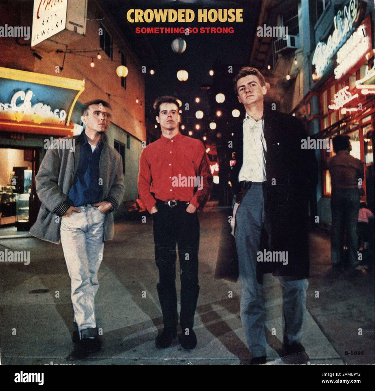 Crowded House - Something So Strong - Classic vintage vinyl album Stock ...