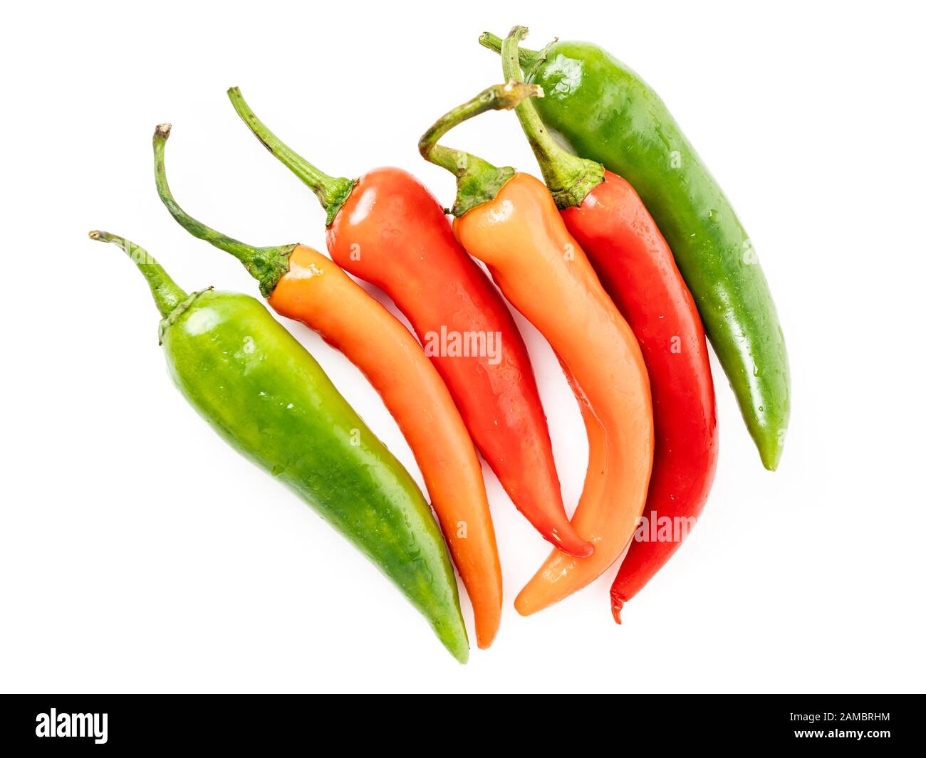 hot chilli peppers isolated on white background Stock Photo - Alamy