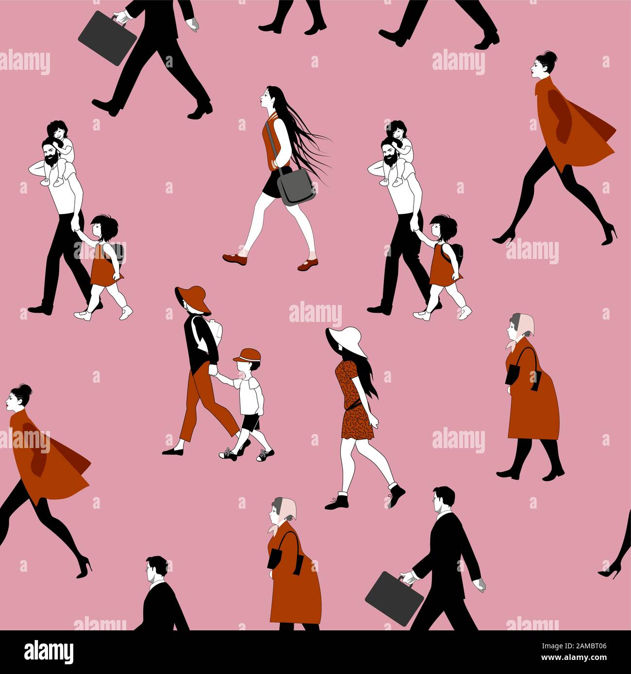 Walkers backpack Stock Vector Images - Alamy