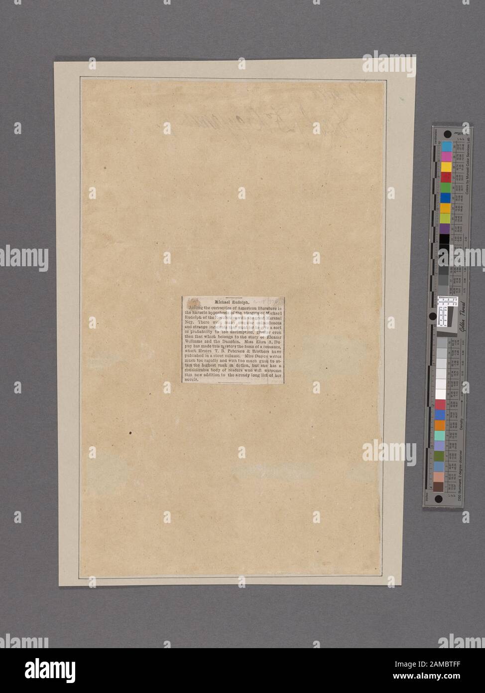 Rudolph, Michael Digitization was made possible by a lead gift from The ...