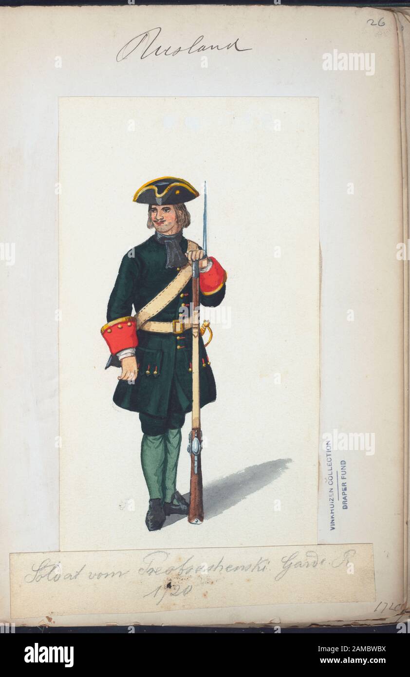 Russia, Russian Soldier, 1700-33 Russia, Russian Soldier, 1700-33 ...