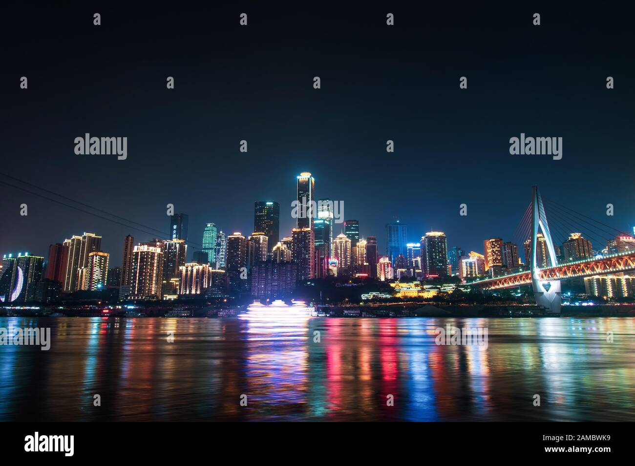 Chongqing, China - July 24, 2019: Skyline view of Chongqing skyline ...