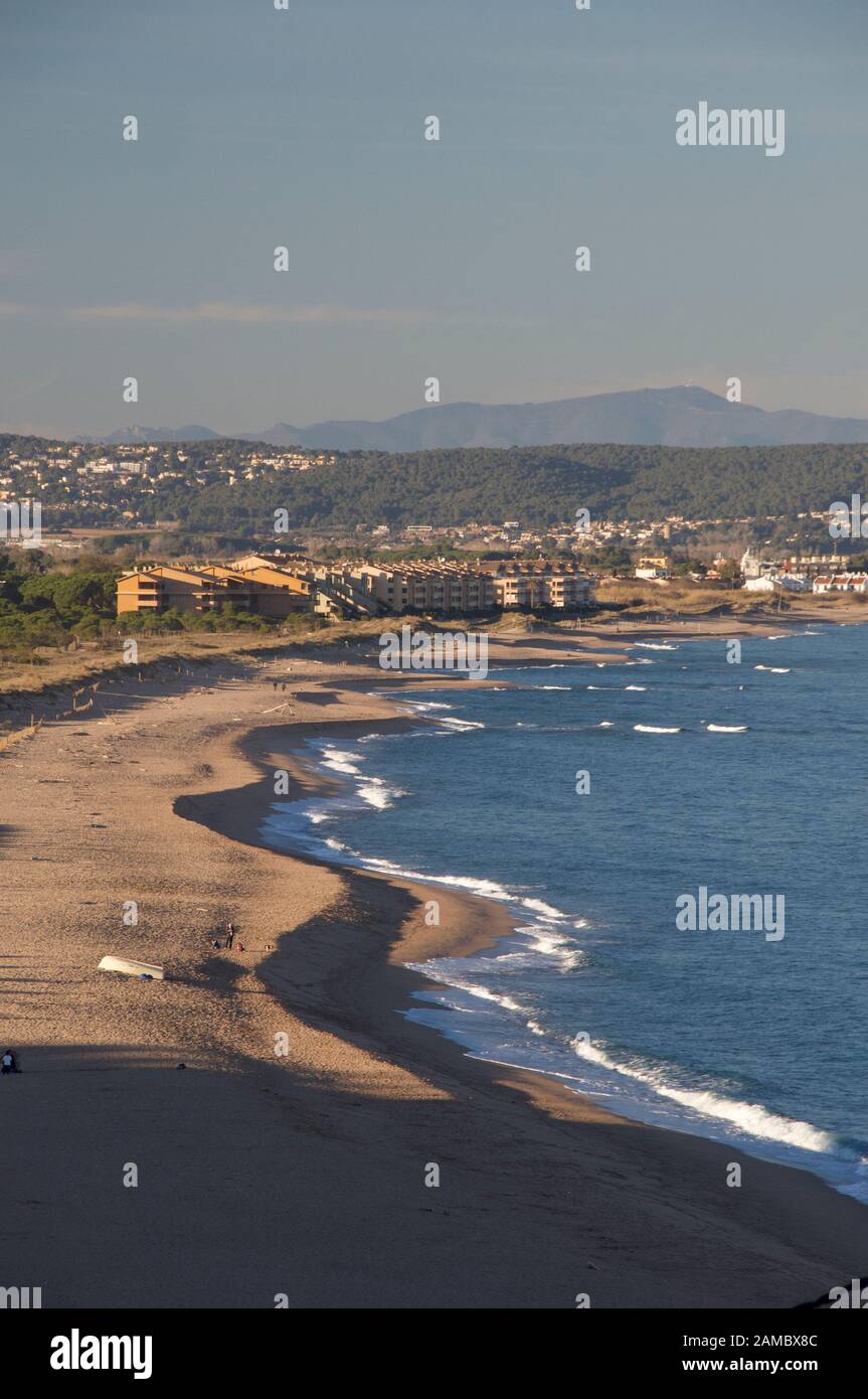 The beach at Pals, Costa Brava, Catalunya, Spain Stock Photo - Alamy