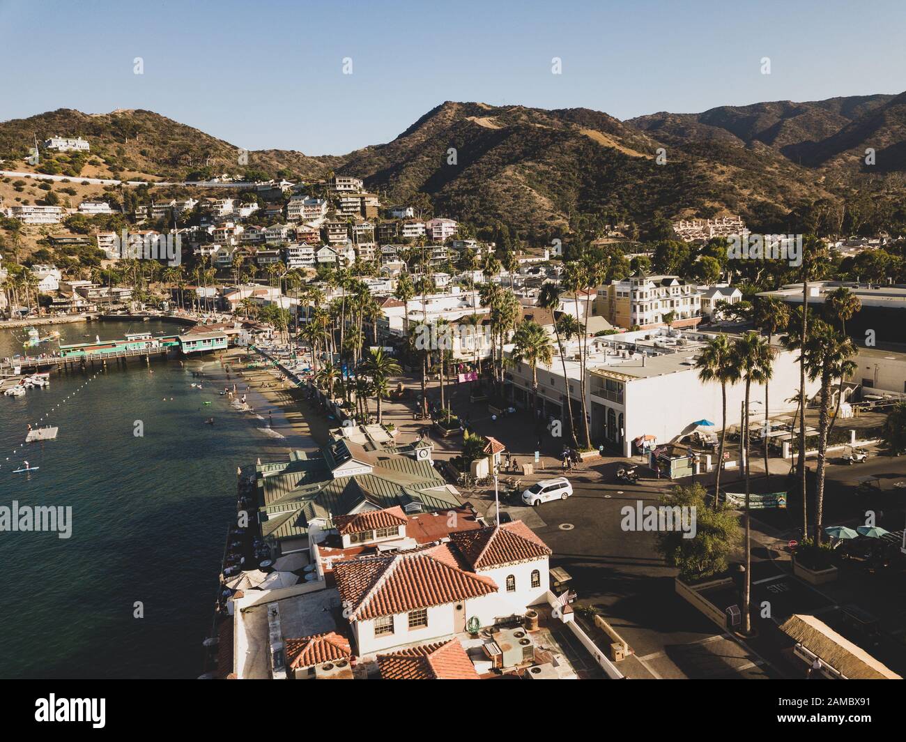 Avalon catalina aerial hi-res stock photography and images - Alamy