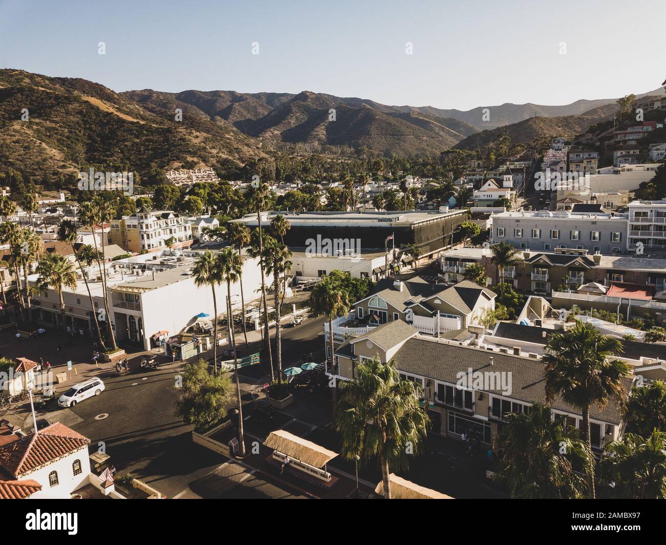 Avalon catalina aerial hi-res stock photography and images - Alamy