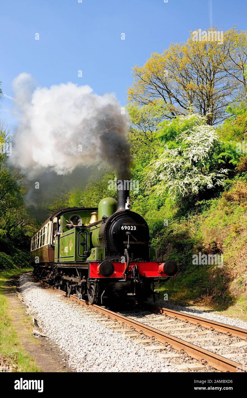 LNER Class J72 0-6-0 No 69023 Joem passing Beck Hole on the North ...