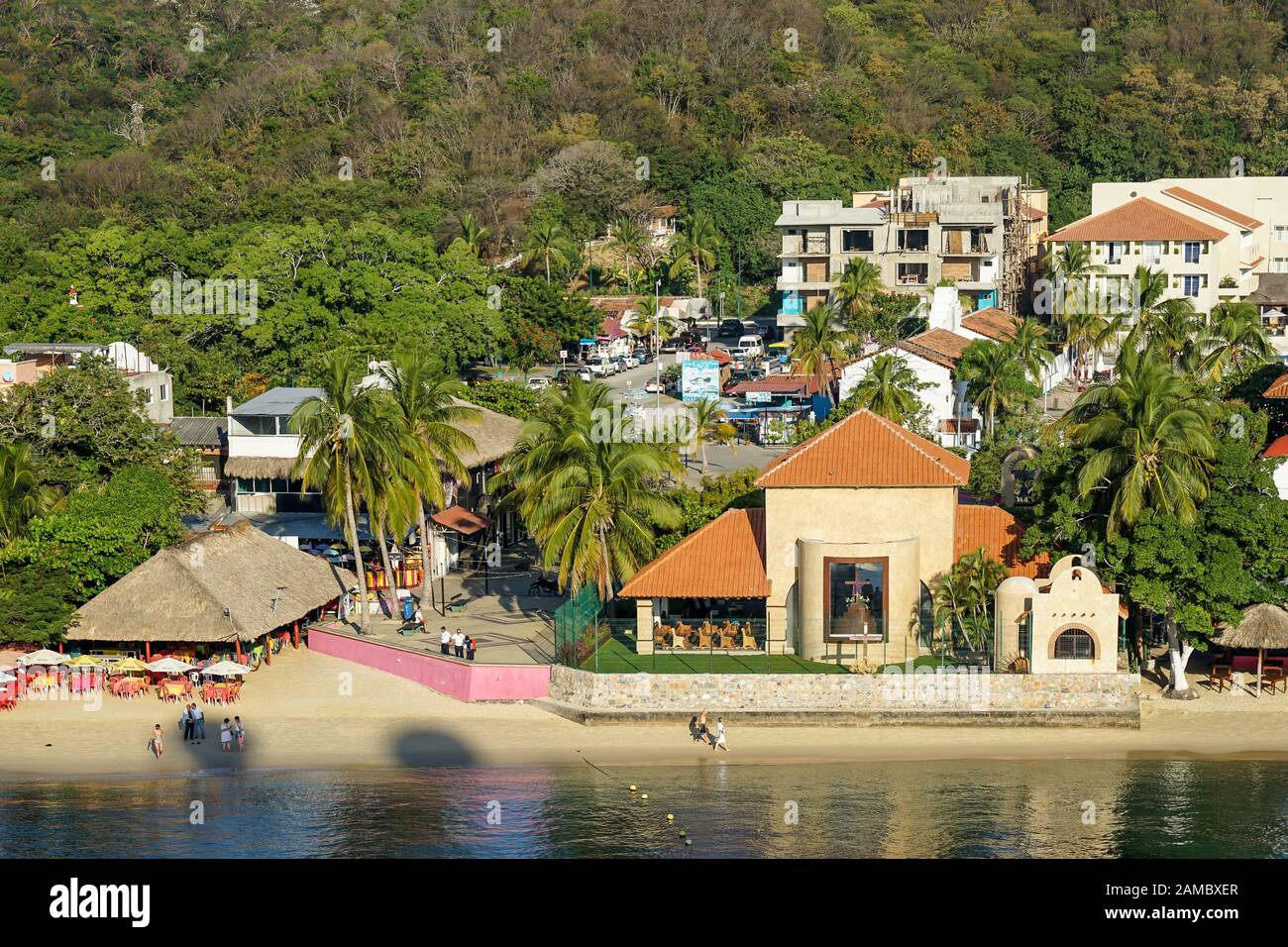 Ship Cruise Dock and resort of view of Huatulco Bays of Huatulco ...