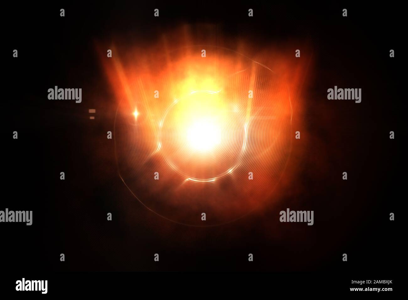 Glow red star abstract cosmos energy neon light space background Stock ...