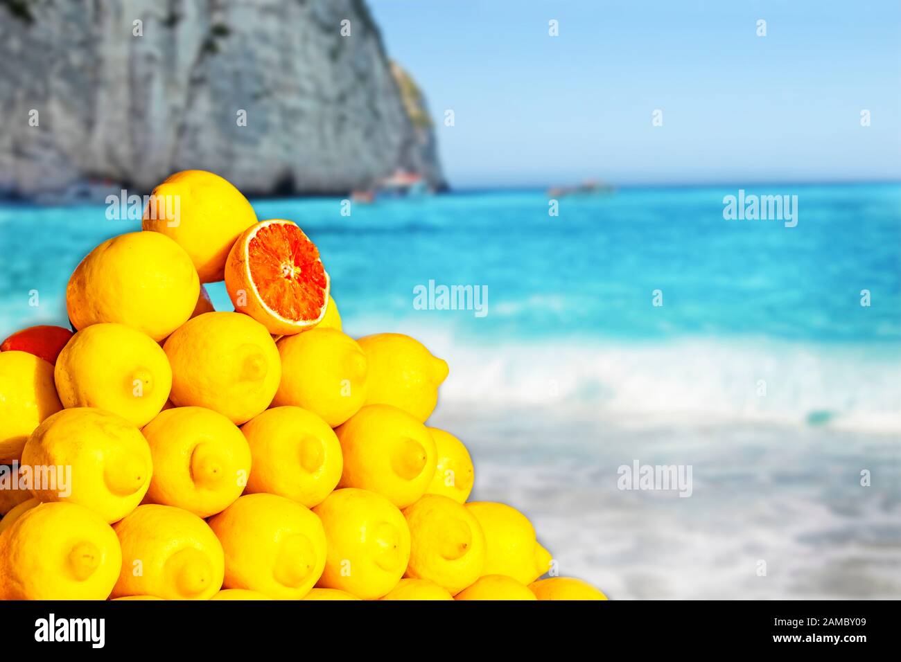 Big lemons beach on hi-res stock photography and images - Alamy