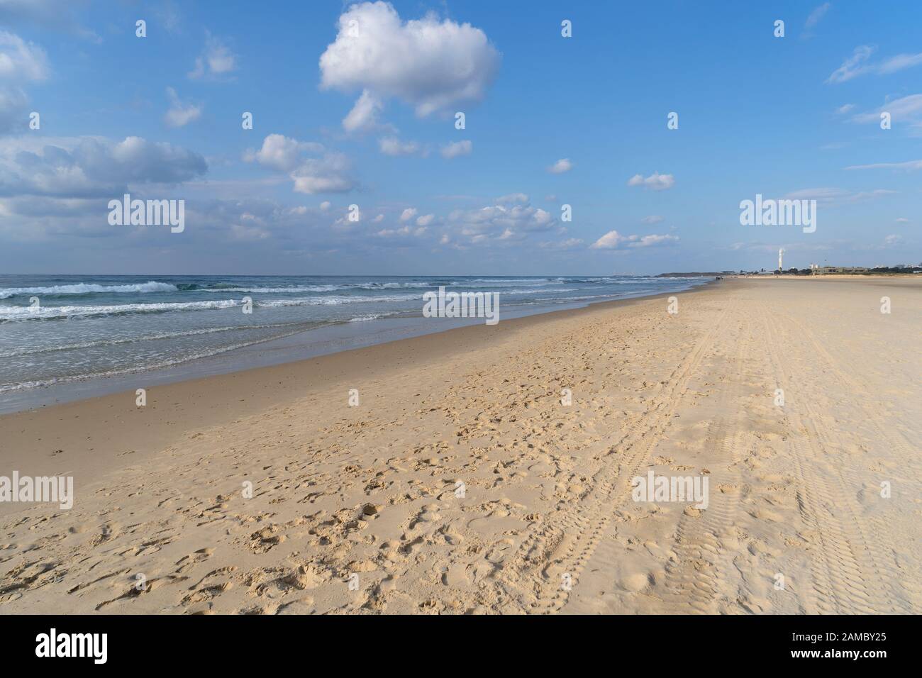 Beit Yanai Beach, Mediterranean, Israel Stock Photo - Alamy