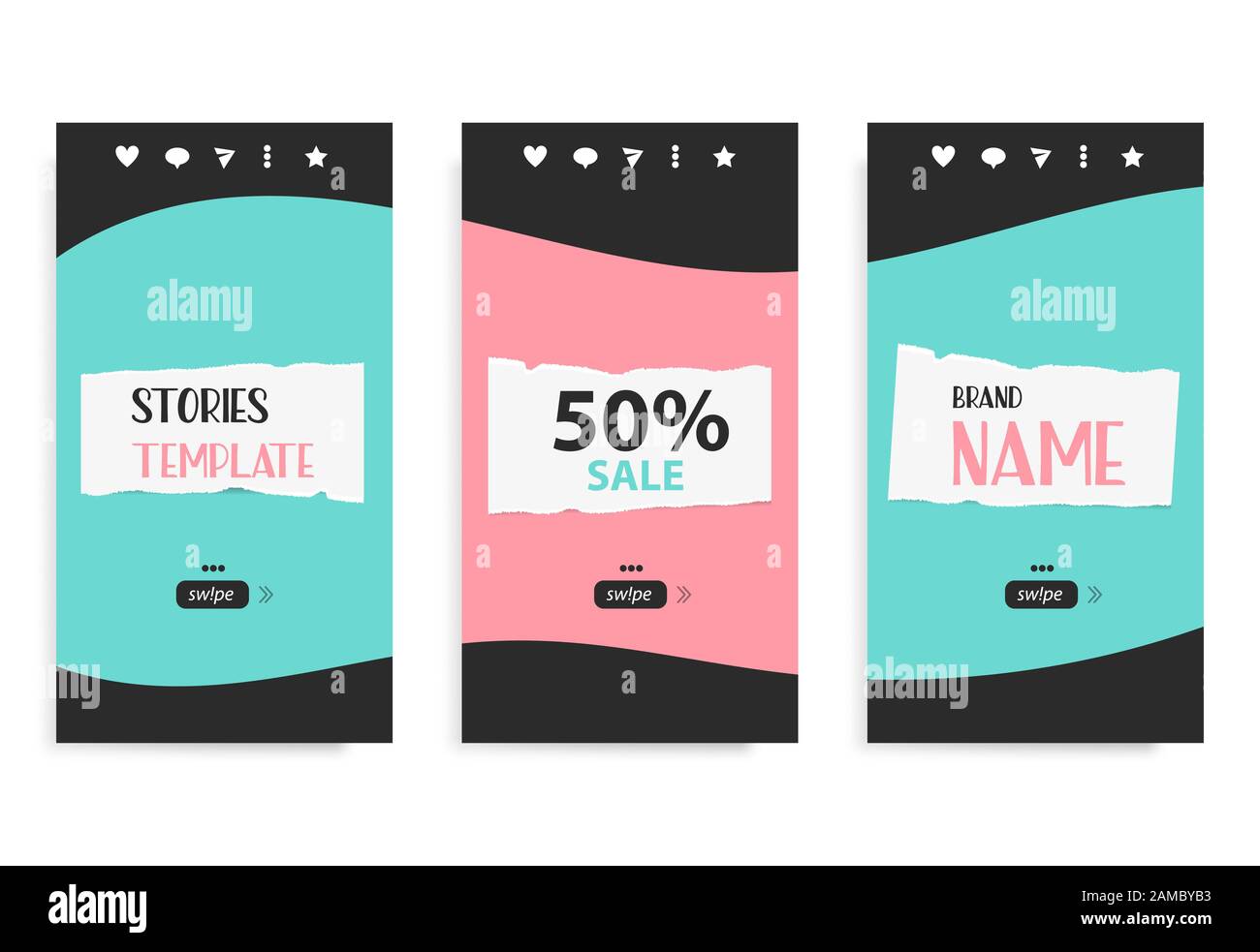 Stories template Cut Out Stock Images & Pictures - Alamy