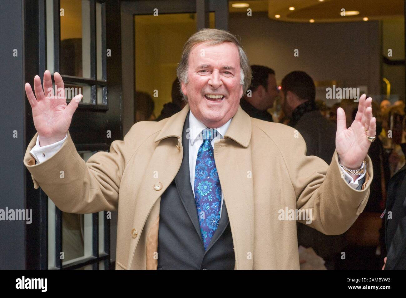 Top radio presenter Sir Terry Wogan departs broadcasting house in ...