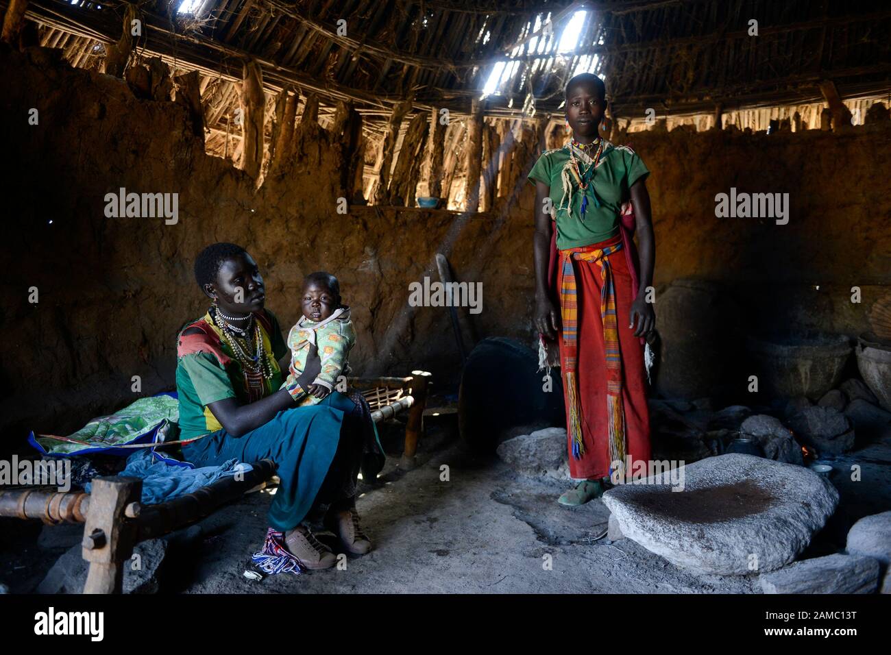 ETHIOPIA Province Benishangul-Gumuz, town Debate, Gumuz village Banush ...