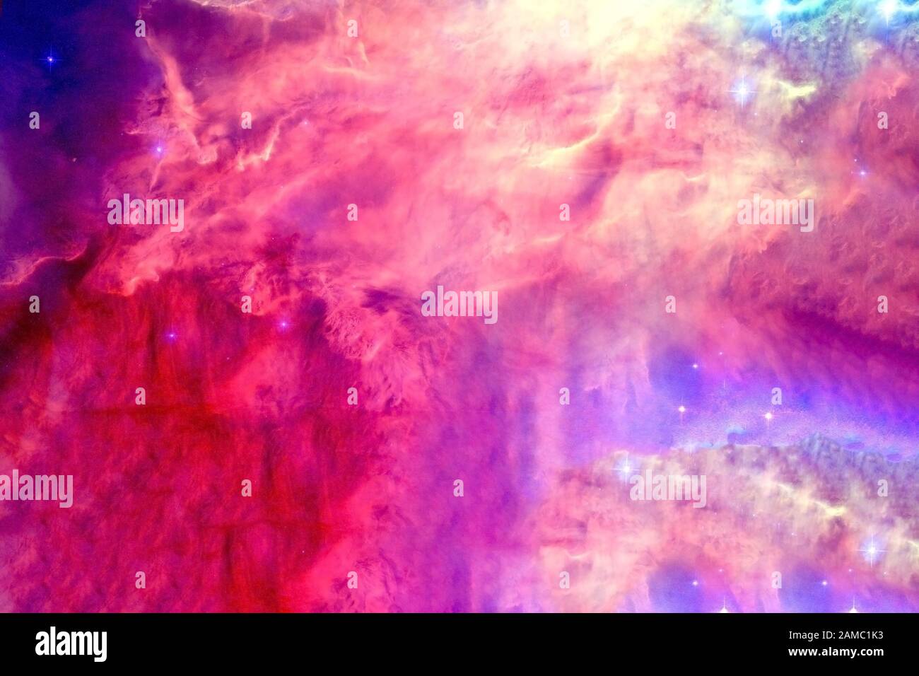 Beautiful multi-colored space nebula. Elements of this image were ...