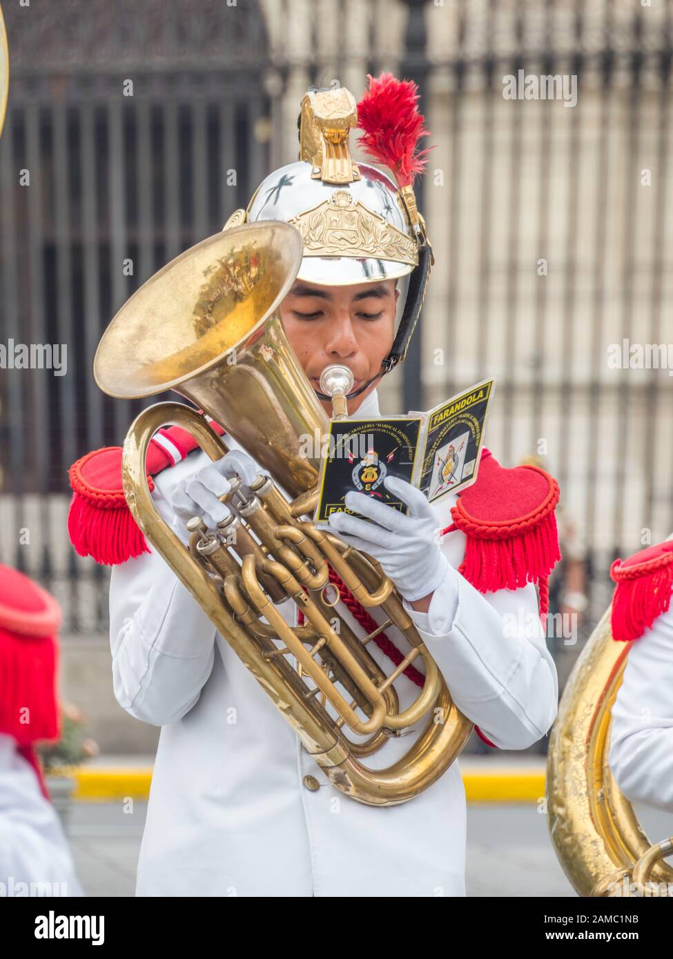 Lima, Peru - December 12, 2019: Guards of the Presidential Palace are ...