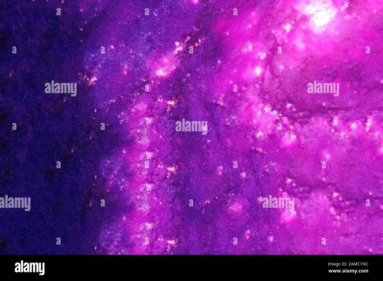 Pink nebula with stars and galaxies. Gradient Elements of this image ...