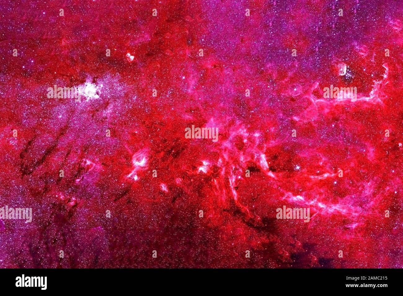 Red galaxy with many stars. Background texture. Elements of this image ...