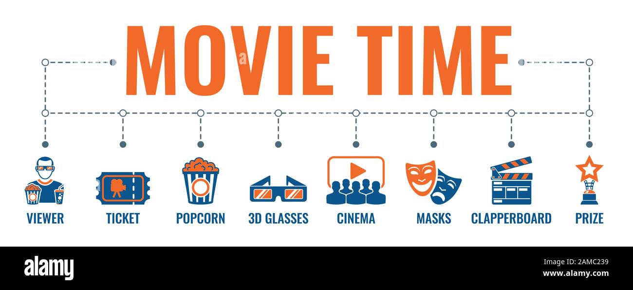 Cinema and Movie Banner Stock Vector Image & Art - Alamy