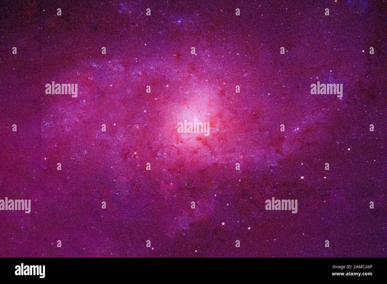 Red galaxy with bright areas. Elements of this image were furnished by ...
