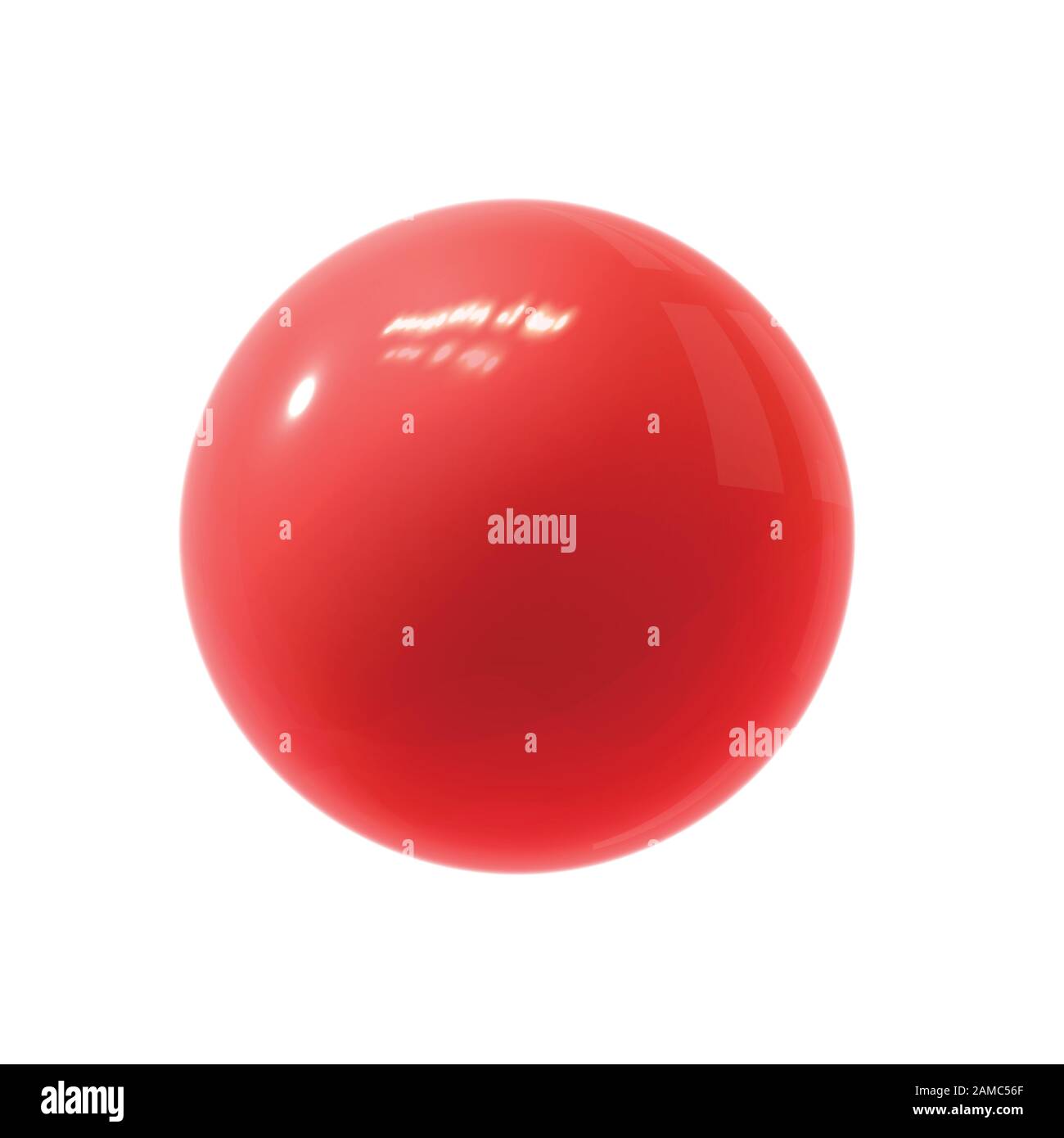 Realistic red glossy 3D sphere with reflection Stock Vector Image & Art ...