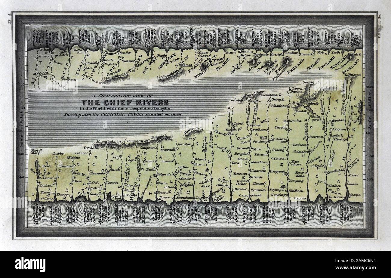 World rivers map hi-res stock photography and images - Alamy