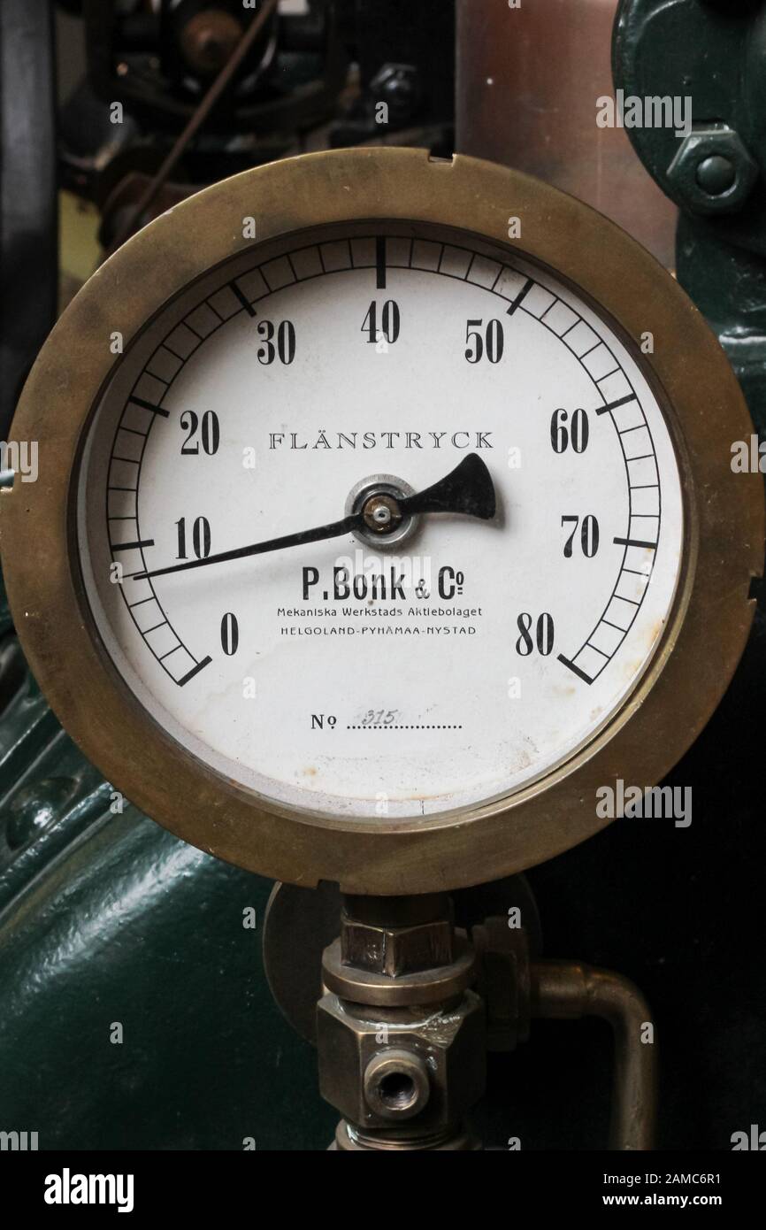 Dysfunctional pressure gauge - part of machinery artwork by Alvar ...