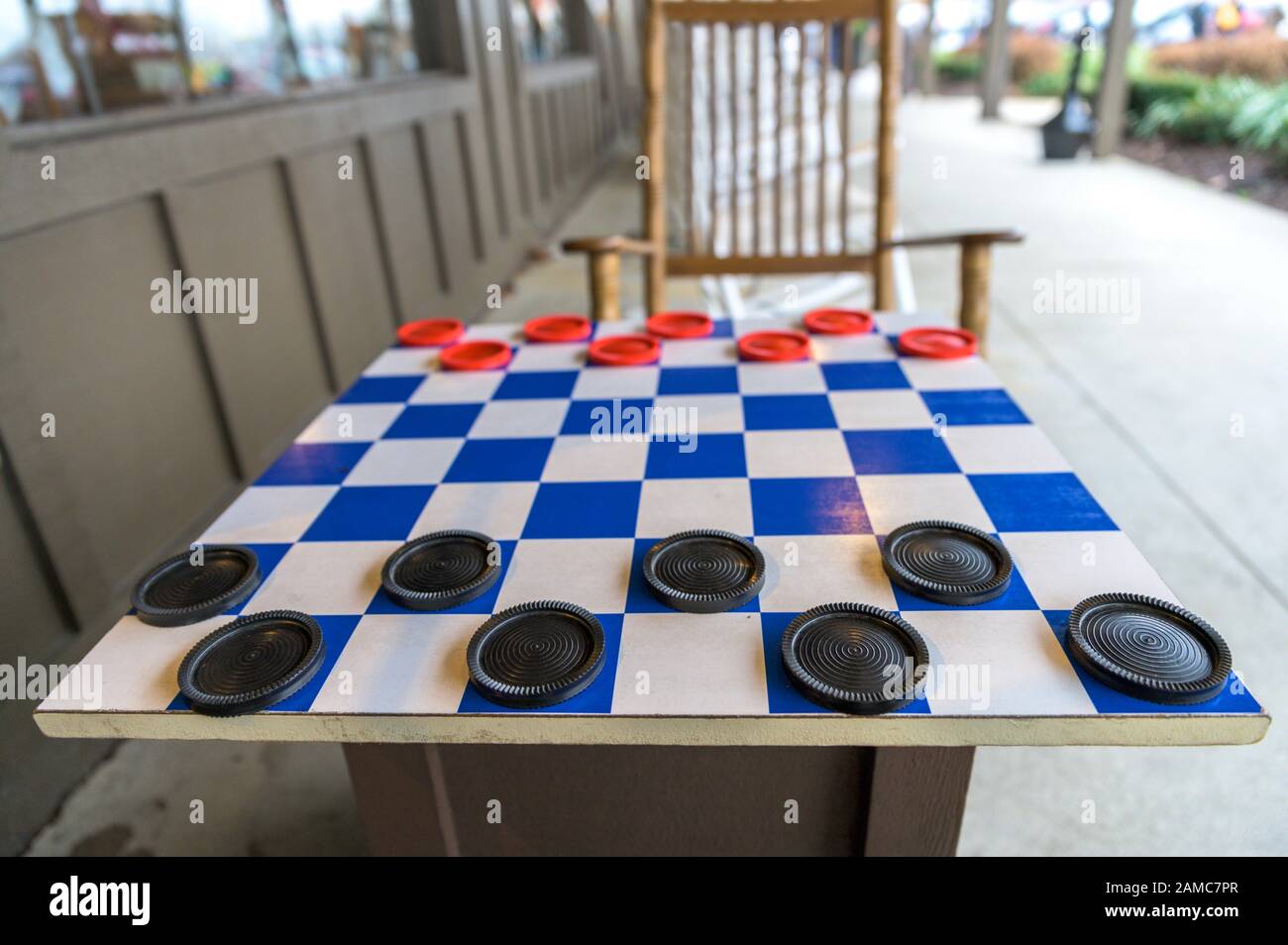Old checker set hi-res stock photography and images - Alamy