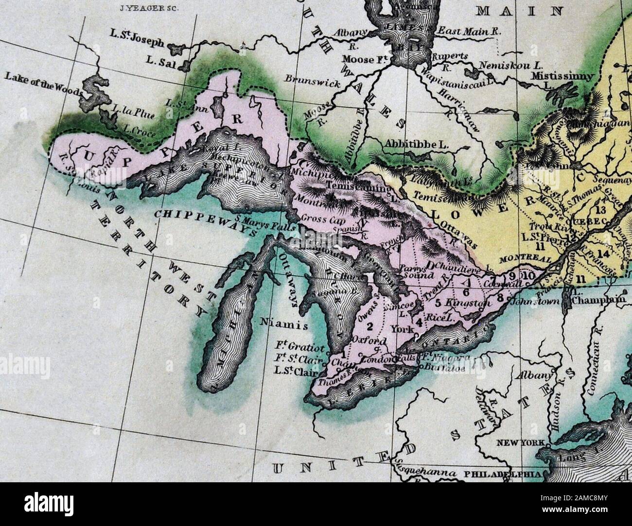 Old map of halifax hi-res stock photography and images - Alamy