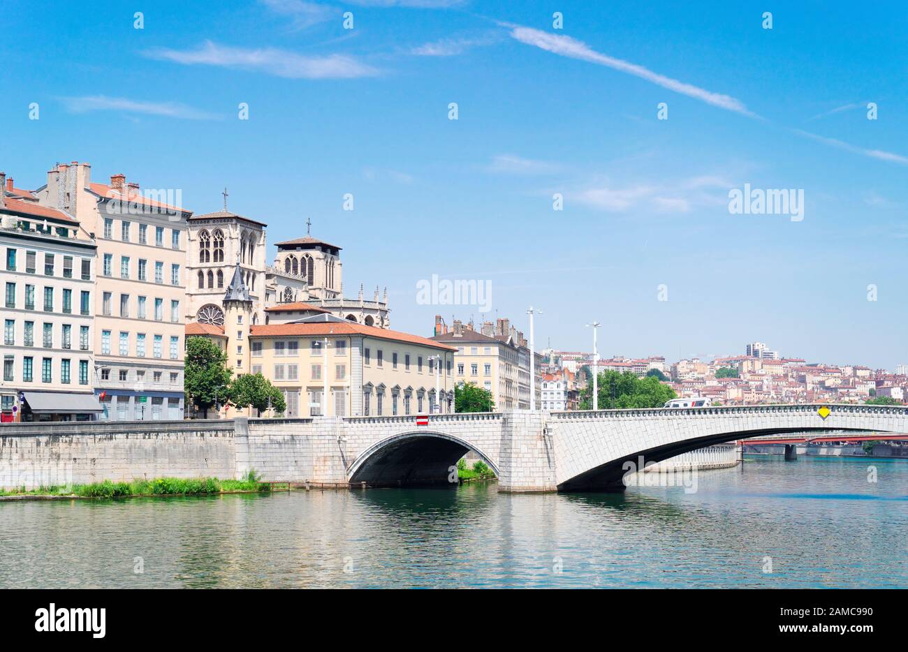old town Lyon, France in a beautiful summer day Stock Photo - Alamy