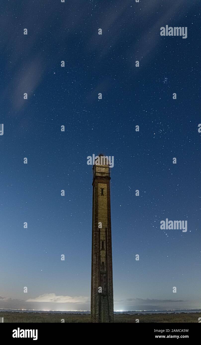 Cumbrian coast stars above the rampside needle hi-res stock photography ...