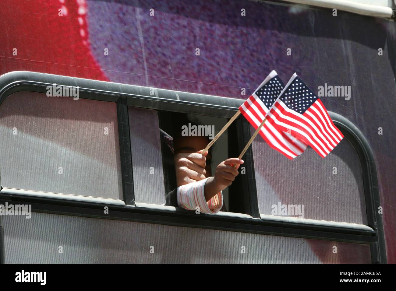 along parade route, Chicago Stock Photo - Alamy