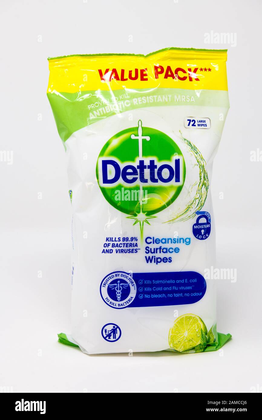 Dettol cleansing surface wipes value pack Stock Photo - Alamy