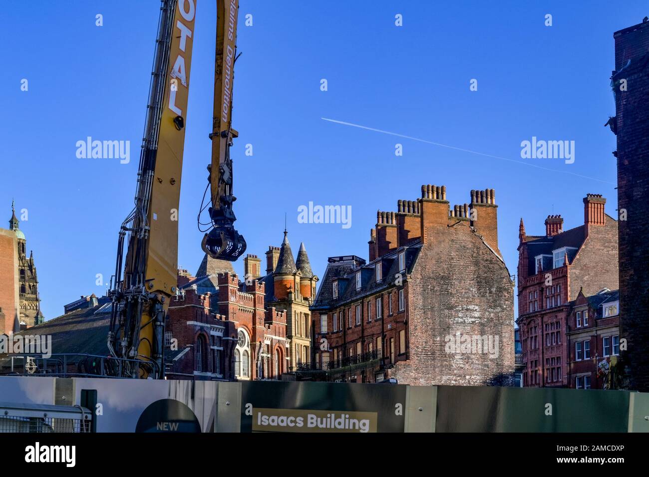 Demolition, construction, site, Sheffield, Yorkshire, England, UK Stock ...