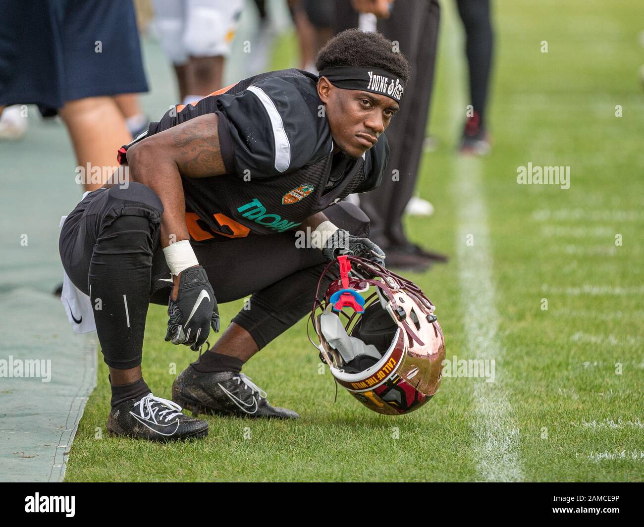 Deland, FL, USA. 12th Jan, 2020. National Team wide receiver Jimmie ...