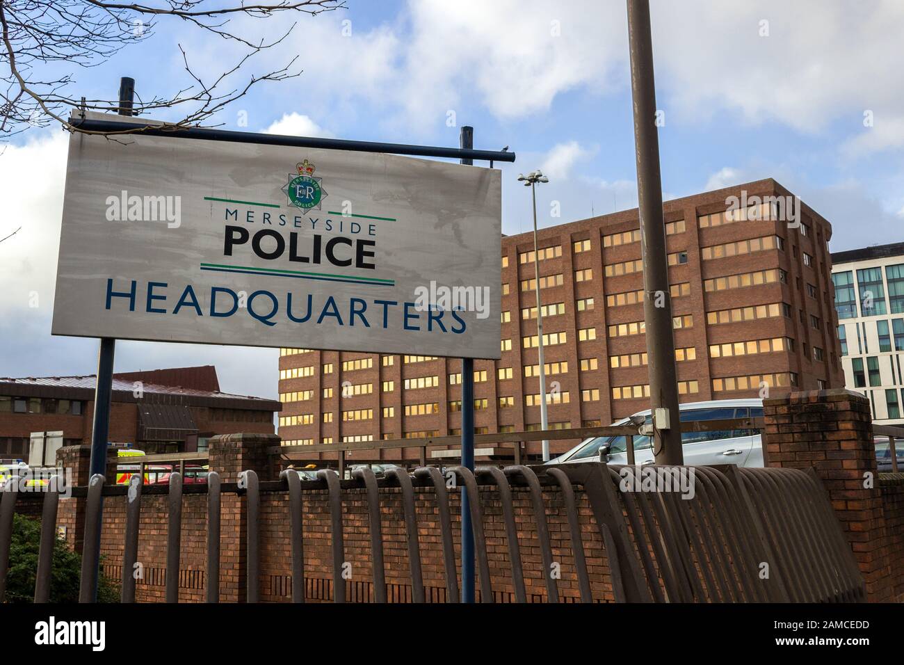 Police department sign hi-res stock photography and images - Alamy
