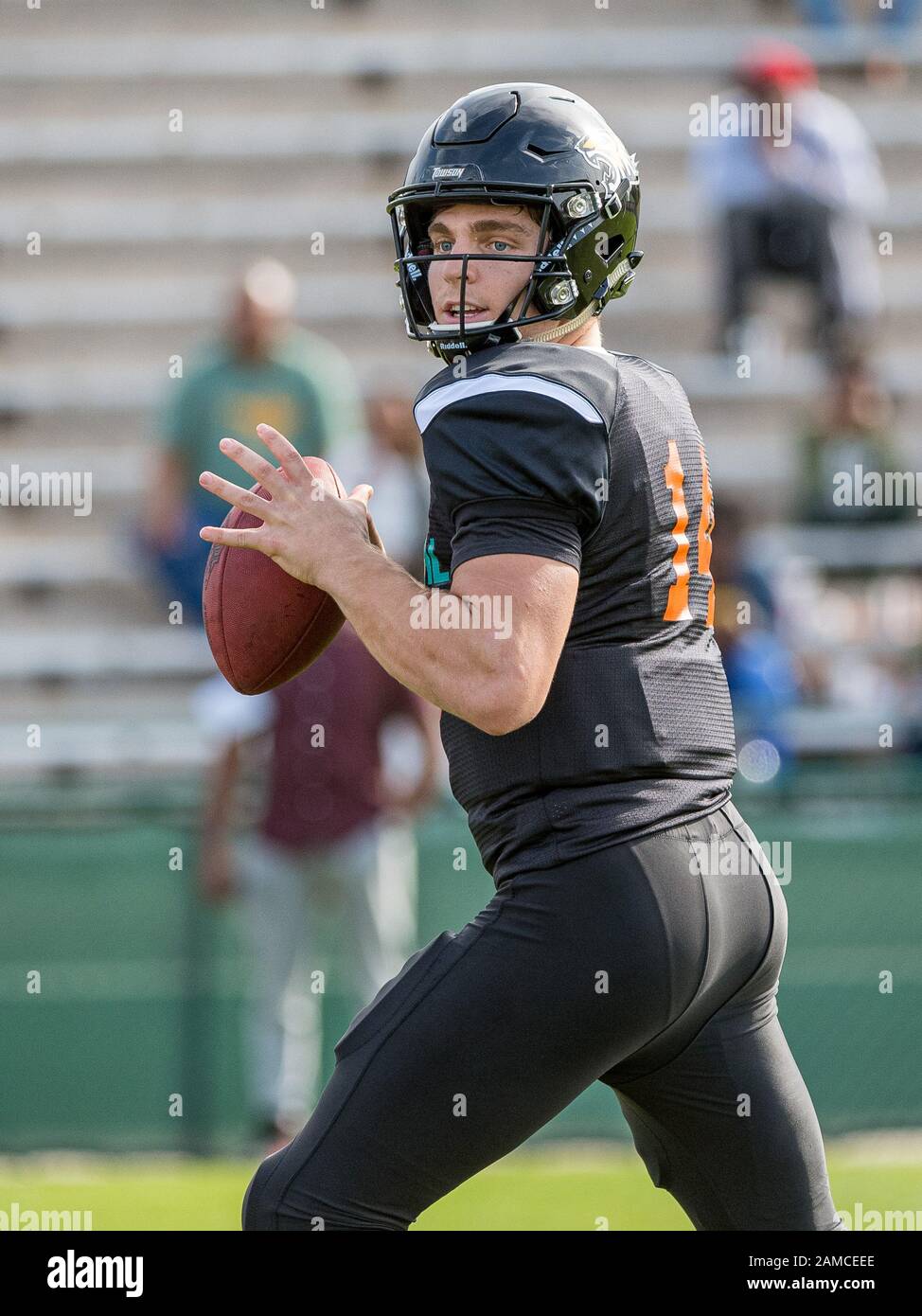 Deland, FL, USA. 12th Jan, 2020. National Team quarterback Tom Flacco ...