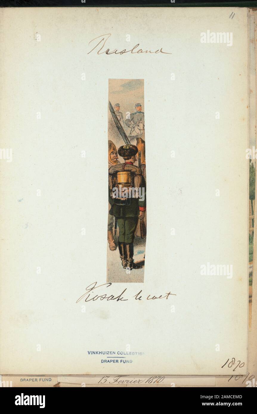 Russia, Russian Soldier, 1870 Russia, Russian Soldier, 1870.; Russia ...