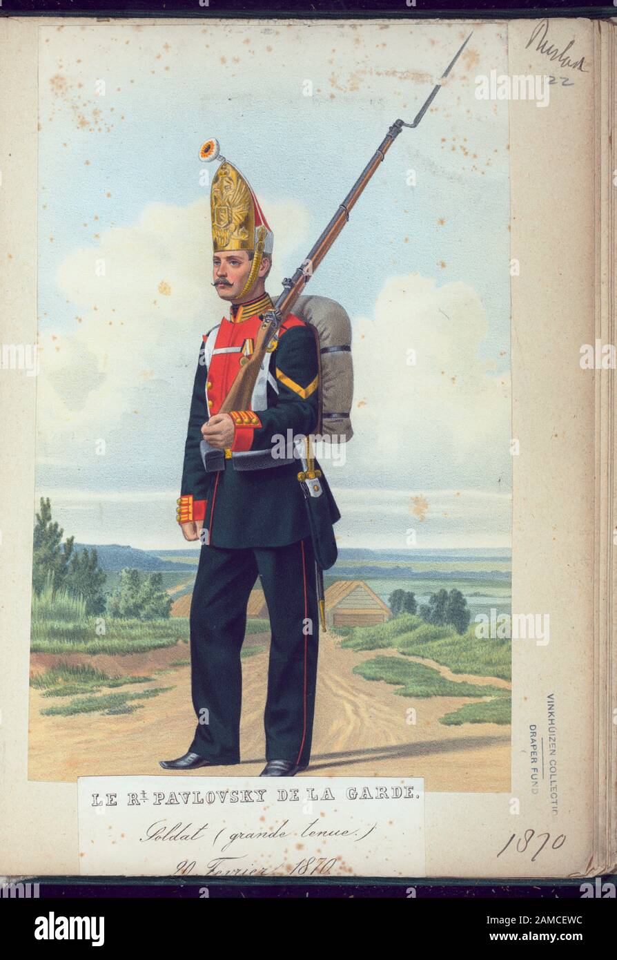 Russia, Russian Soldier, 1870 Russia, Russian Soldier, 1870.; Russia ...