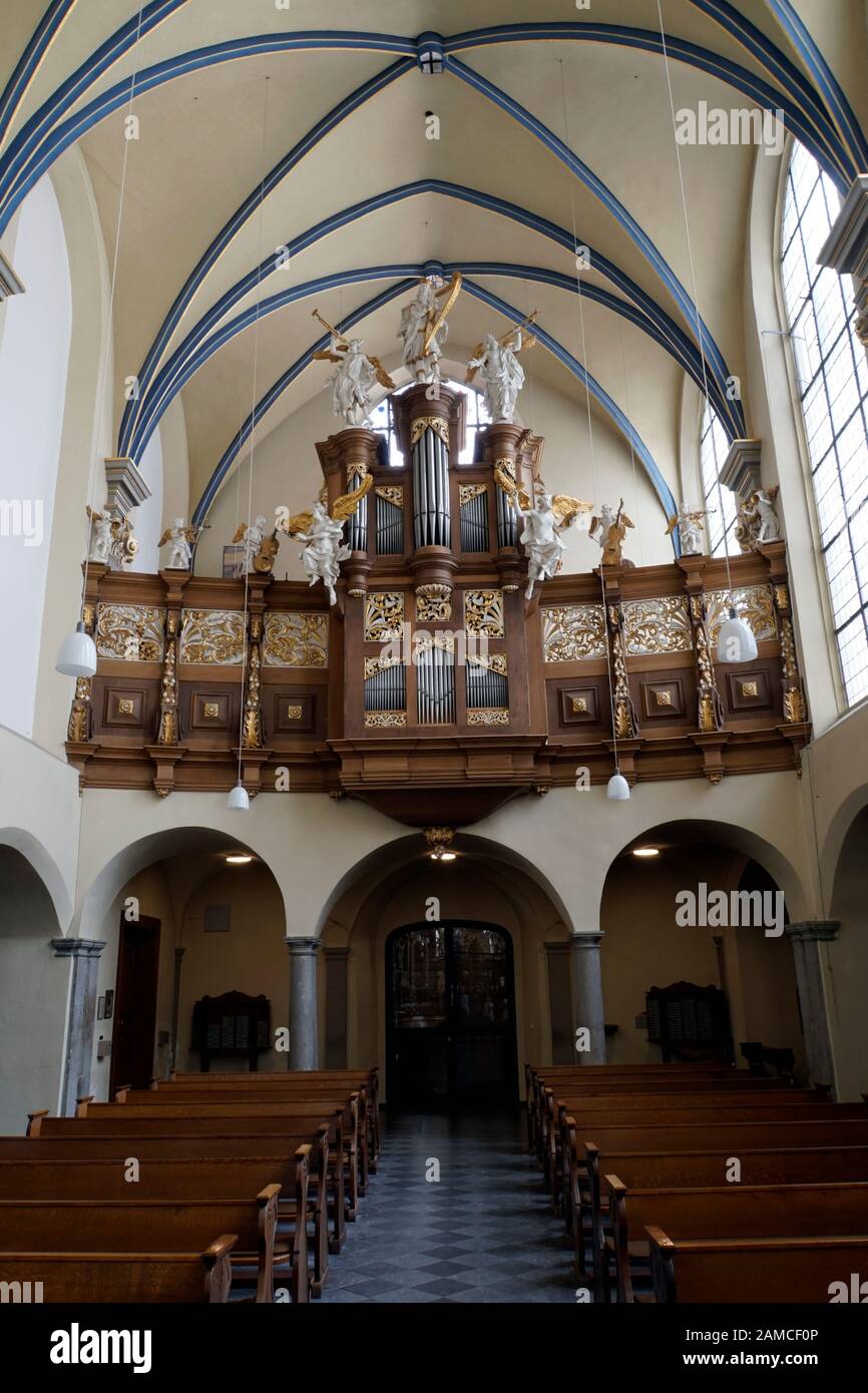 Pfarrkirche St. Maria von den Engeln - Orgel, Brühl, Nordrhein-Westfalen, Deutschland Stock ...