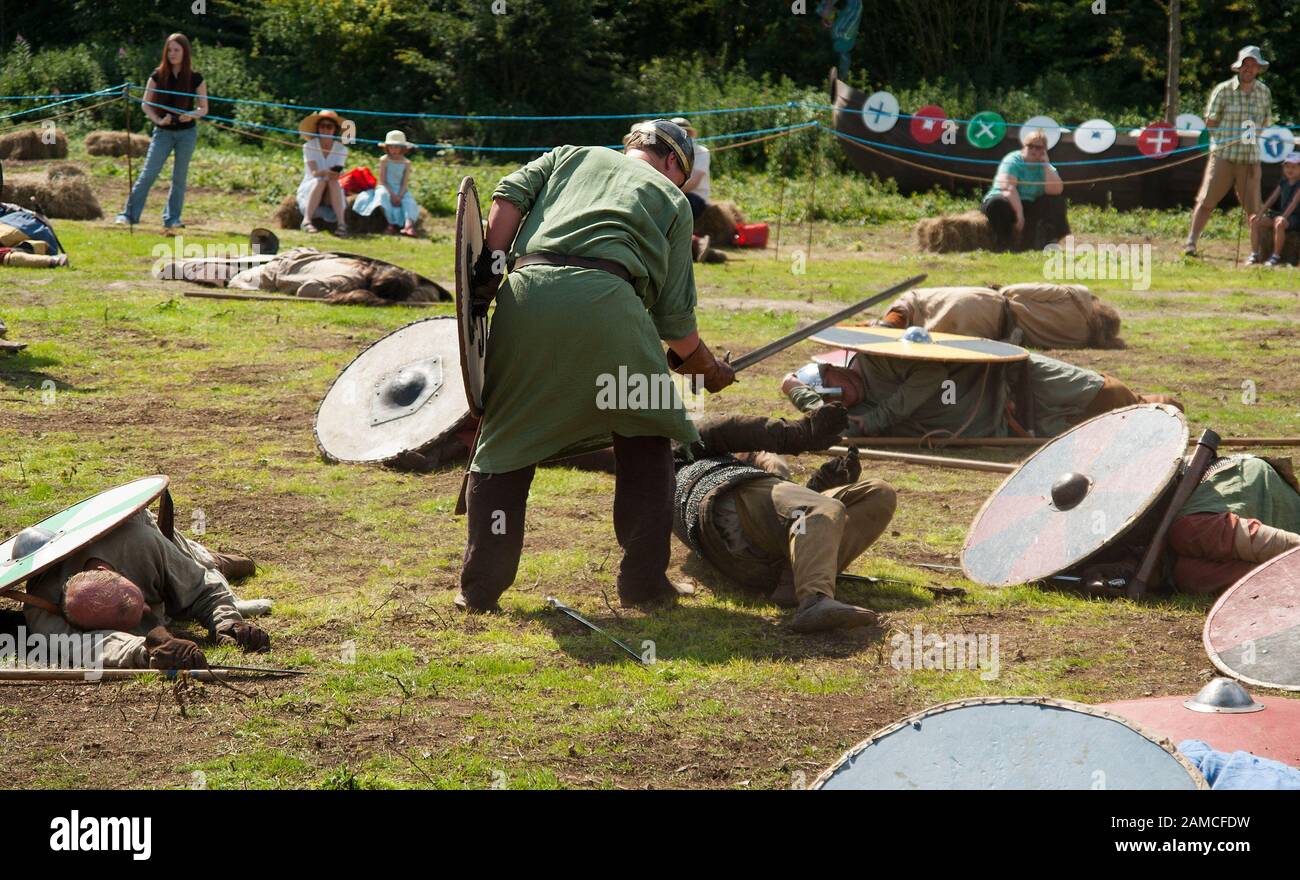 Anglo Saxon Warrior With Weapon High Resolution Stock Photography and ...