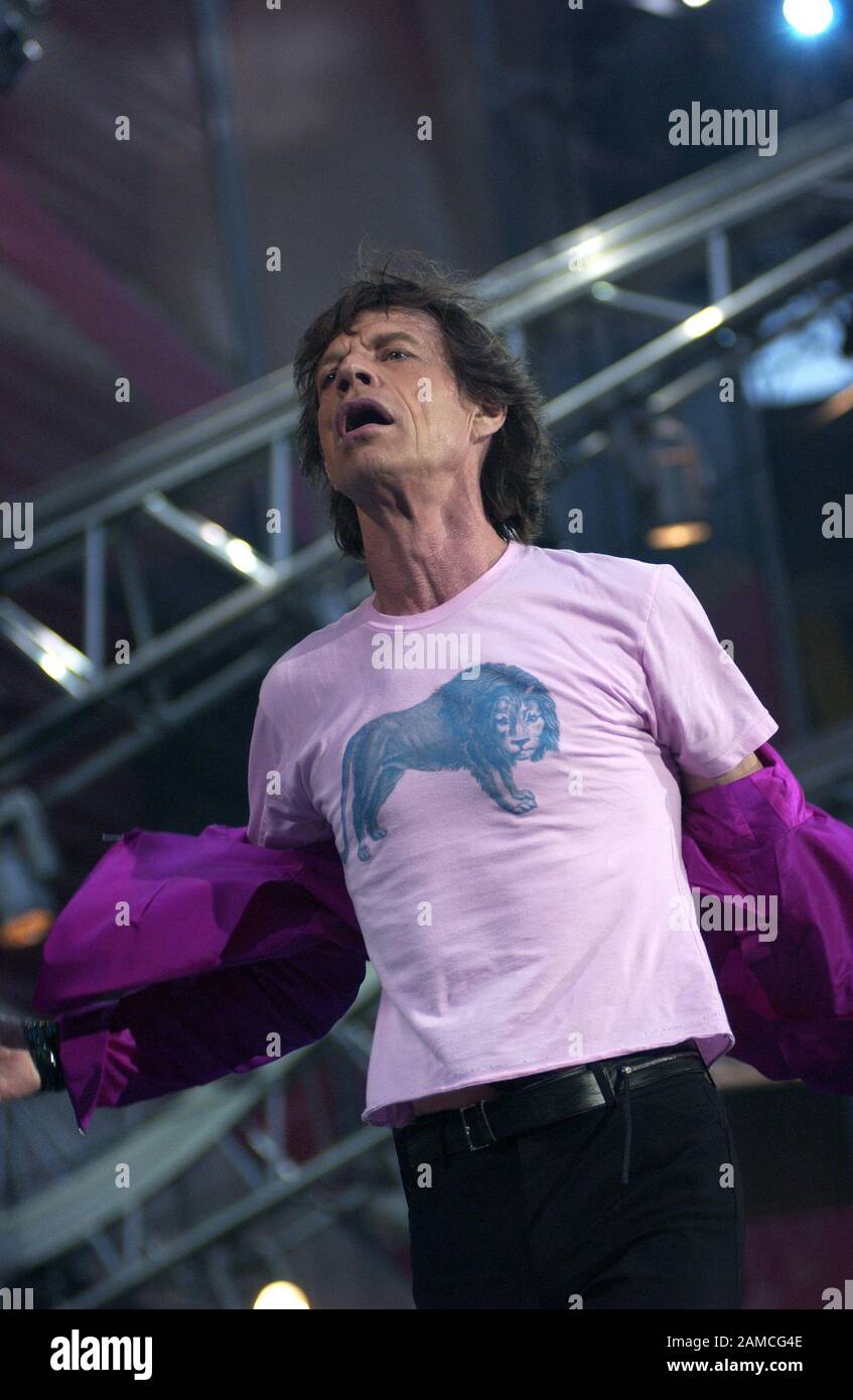 Milan Italy 10/06/2003 Live concert of the Rolling Stones at the San ...