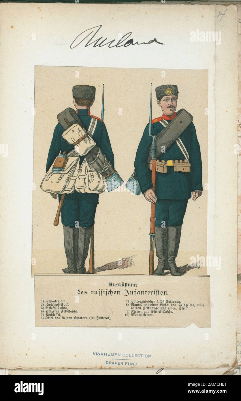 Russia, Russian Soldier, 1898-1899 Russia, Russian Soldier, 1898-1899 ...