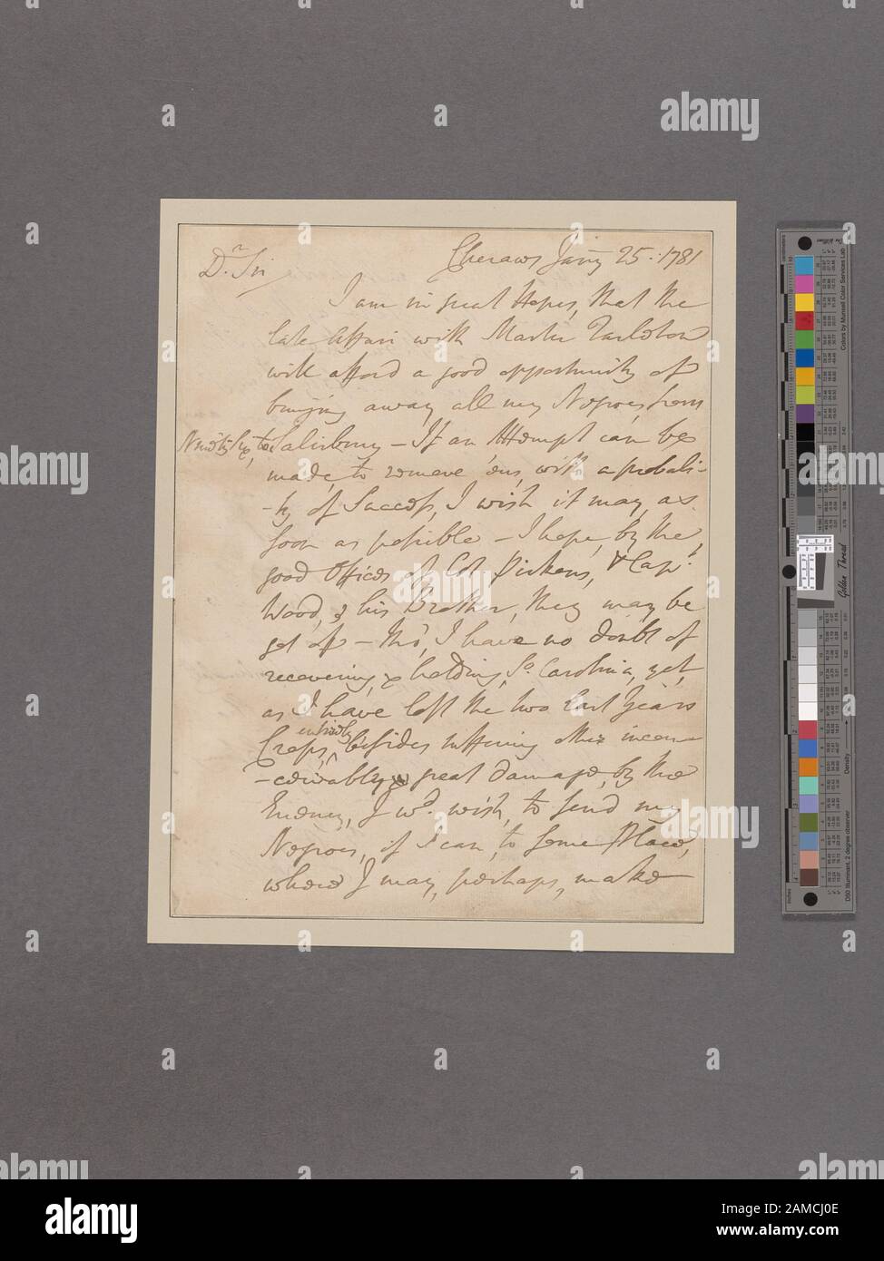 Rutledge, John Cheraws To General Morgan Digitization was made possible ...