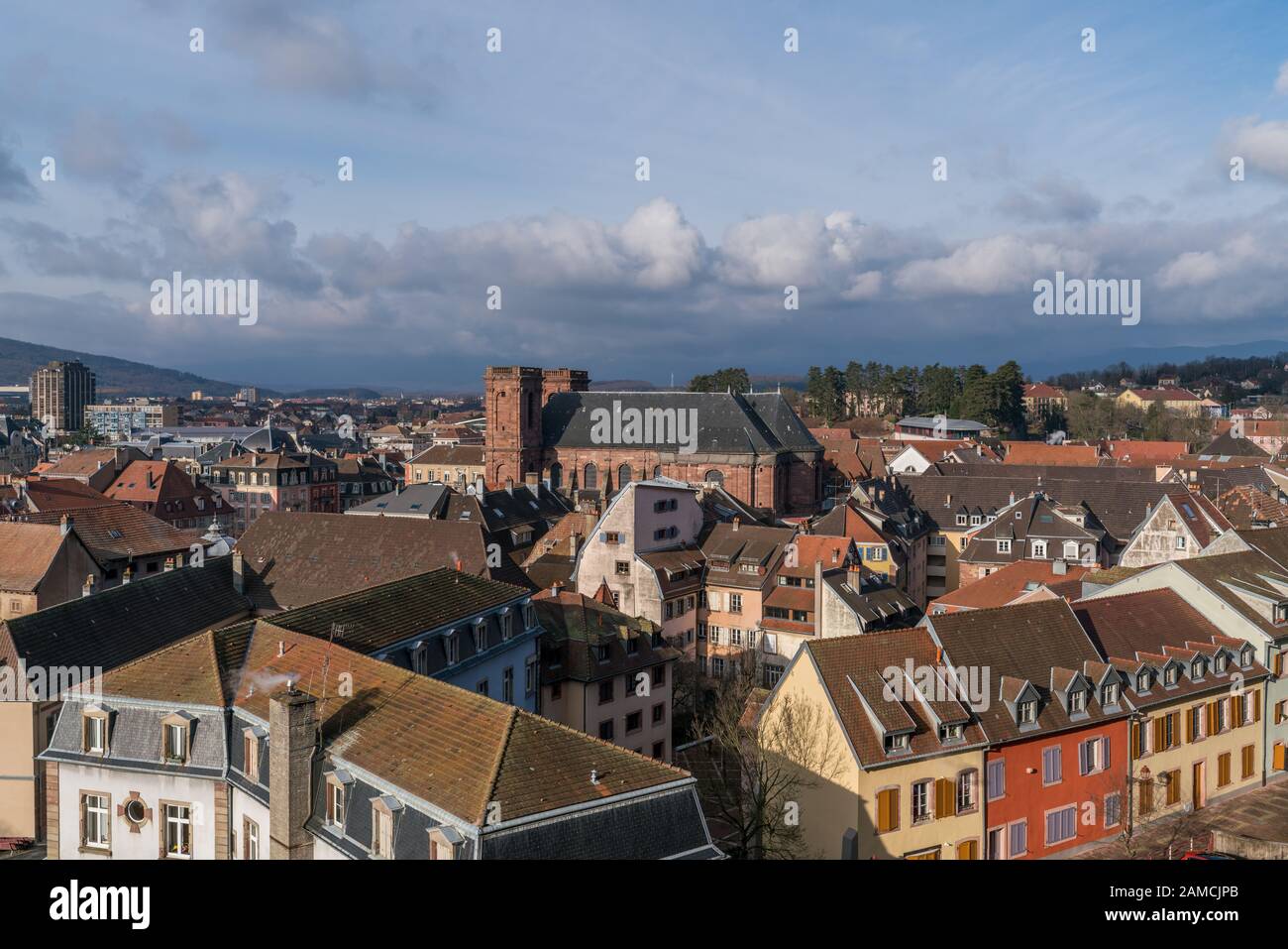 Aerial view of Belfort Cityscape from Belfort Castle Stock Photo - Alamy