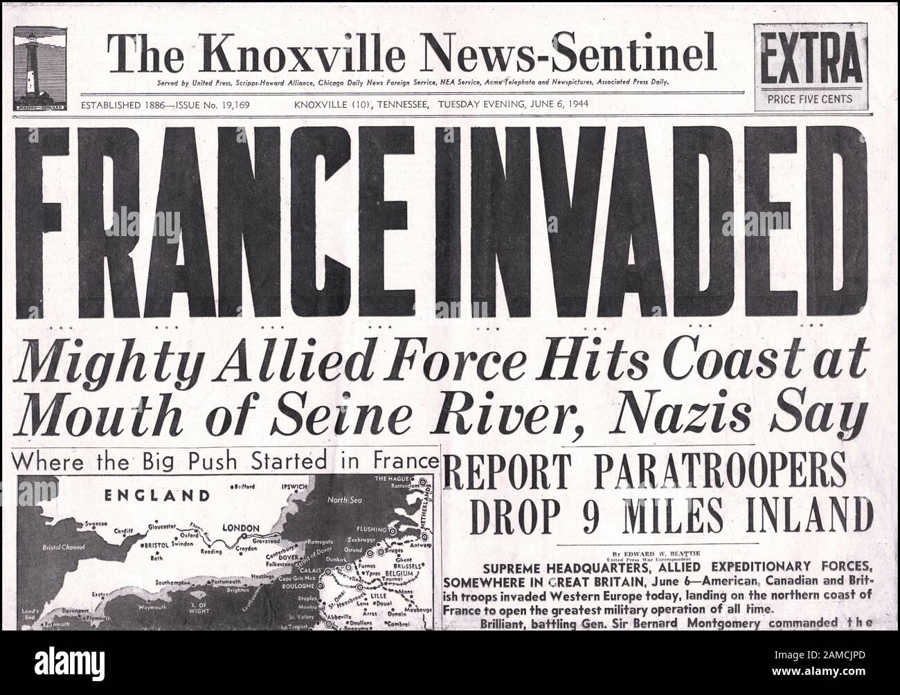 France invaded newspaper hi-res stock photography and images - Alamy