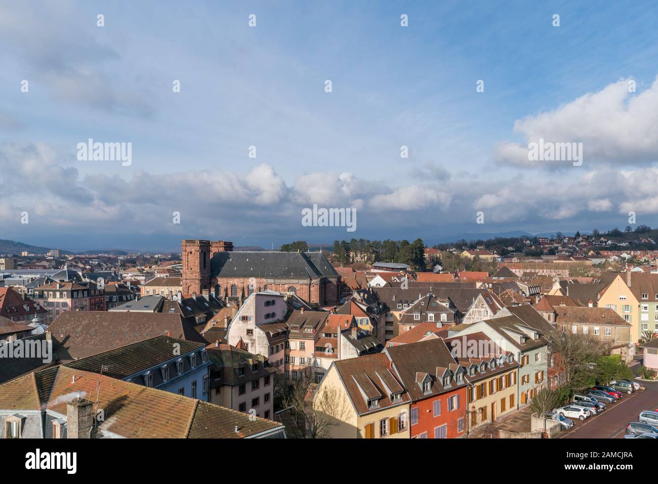 Aerial view of Belfort Cityscape from Belfort Castle Stock Photo - Alamy