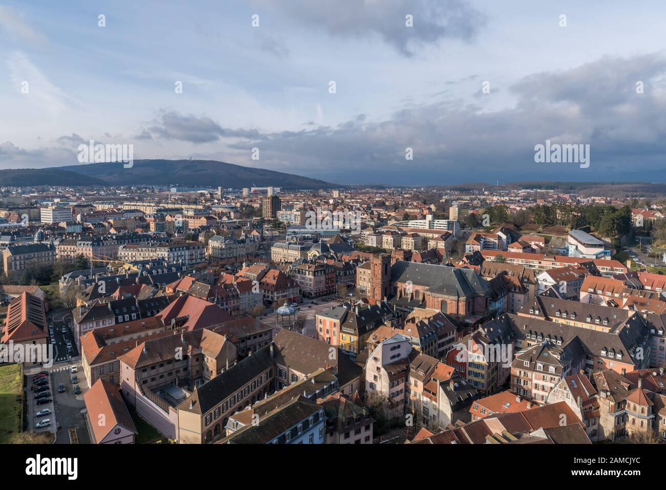 Aerial view of Belfort Cityscape from Belfort Castle Stock Photo - Alamy